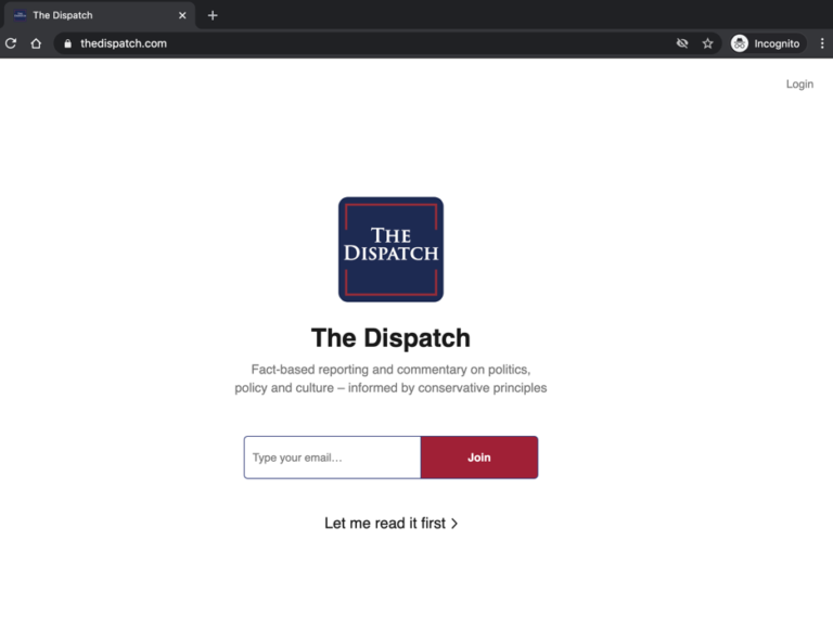 Como o The Dispatch usou o Substack a seu favor | O Membership Guide